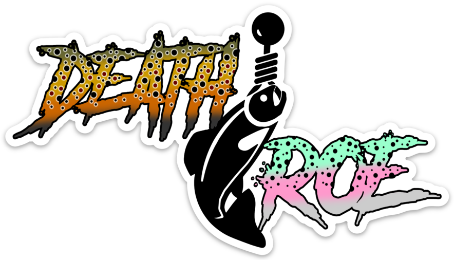 Death Roe Sticker | Fishing Decal & Stickers | Death Roe Gifts — Death ...